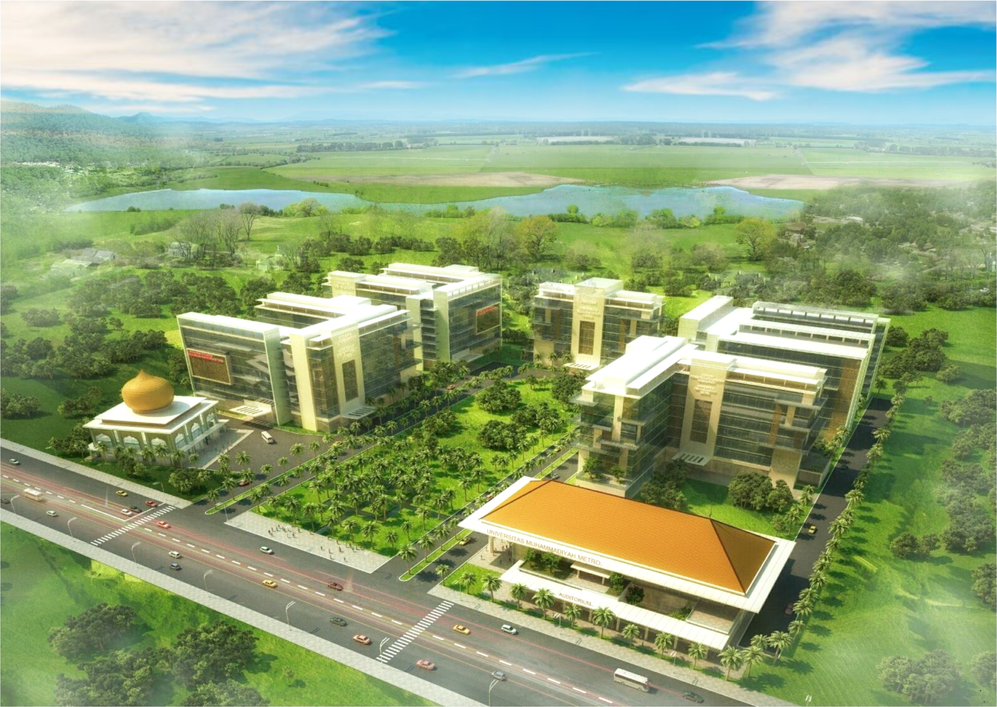 Potret Gedung UM Metro - Universitas Muhammadiyah Metro